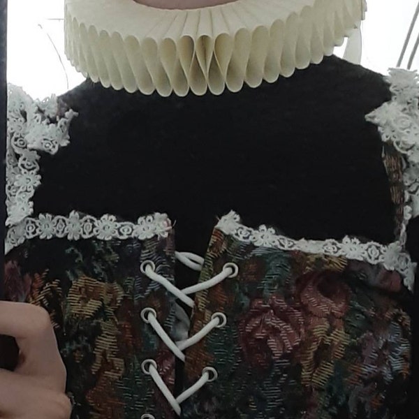 Ivory Elizabethan Ruff,elizabethan Collar,neck Ruff,renaissance Cosplay ...