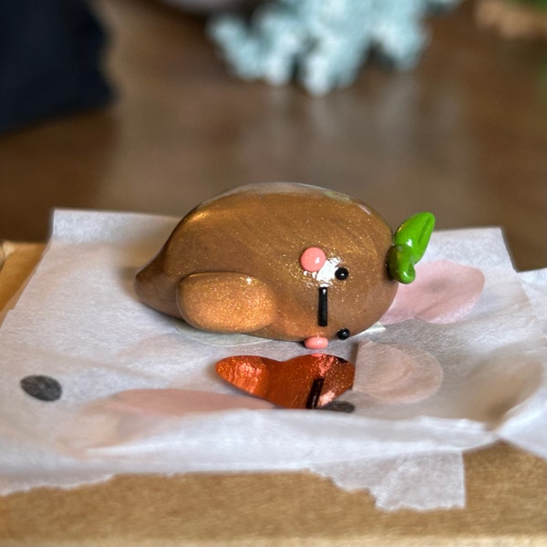 Handmade Polymer Clay Capybara Desk Friend Sculpture/art/polymer Clay ...