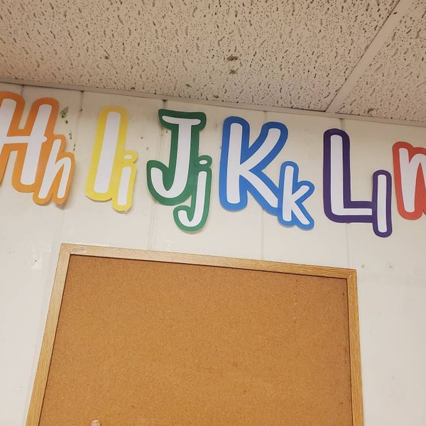 Primary Colors Primary Font A-Z Bulletin Board Letters, Punctuation ...