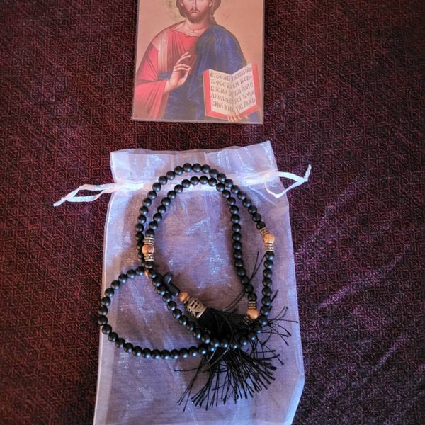 Orthodox Prayer Rope, Chotki, Komboskini, Rosary, Natural White Jade ...