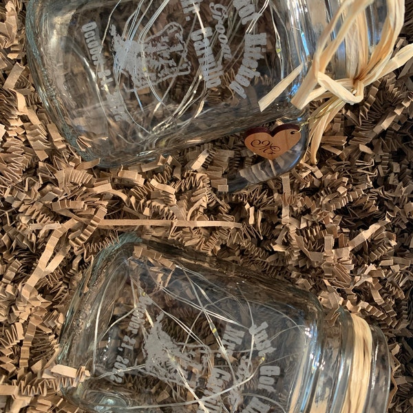 Cowboy Boot Mason Jars, Personalized Mason Jar Mugs, Bride and Groom ...