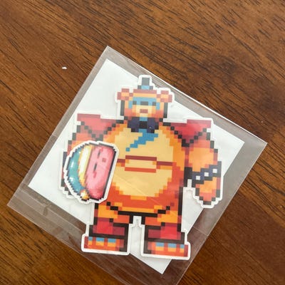 Wallace Wells Premium Sticker Scott Pilgrim Pixel Art Sticker - Etsy