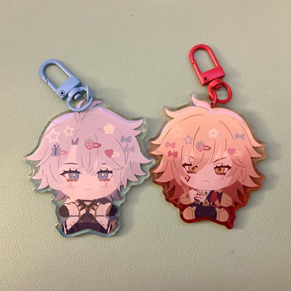 Bunny Alien Stage Acrylic Charms - Etsy