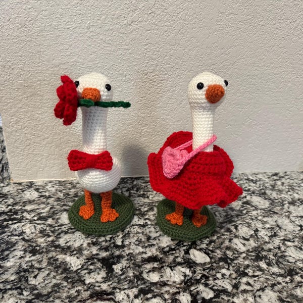 PATTERN ONLY Crochet Desk Goose Christmas Holiday Outfit Set Pdf ...