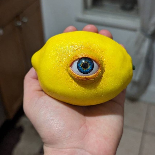 Realistic Life Sized Freaky Fruit All Seeing Lemon by Dead Head Props ...