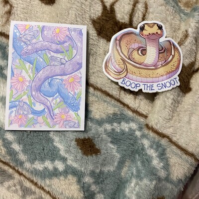 Ball Python Sticker Boop the Snoot - Etsy