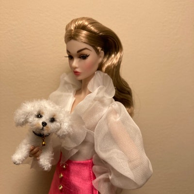 Miniature Dog Realistic Dog Maltipoo Puppy Fluffy Pup Crocheted Dog ...