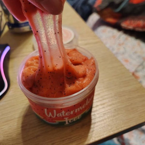 Watermelon Icee Slime: Scented Sensory Dough, Kids ASMR Gift - Etsy