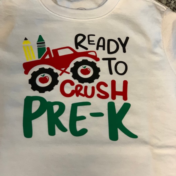 Ready to Crush Pre-k Svg, Back to School Cut Files, Preschool Svg ...