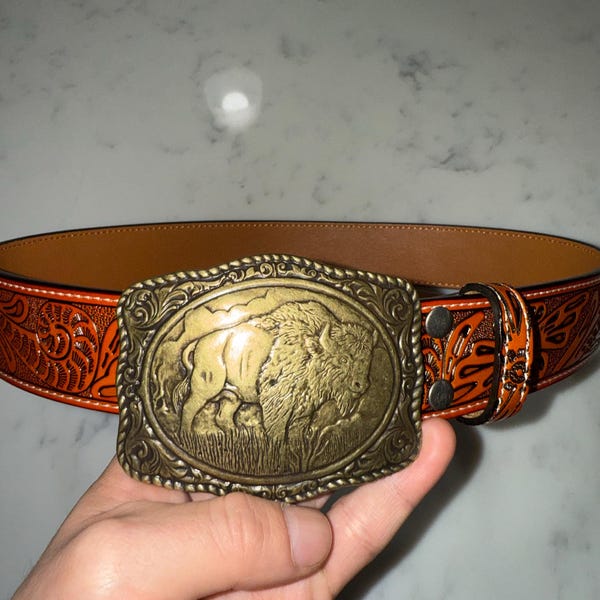 Silver Fox Belt Buckle 3D Animal Design Western Style Silver Portrait ...