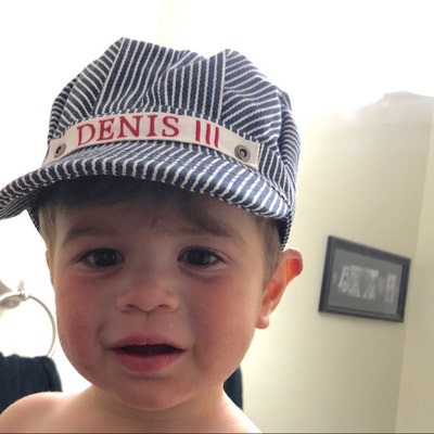 Toddler Boy Gift Train Conductor Hat Toddler Train Hat - Etsy