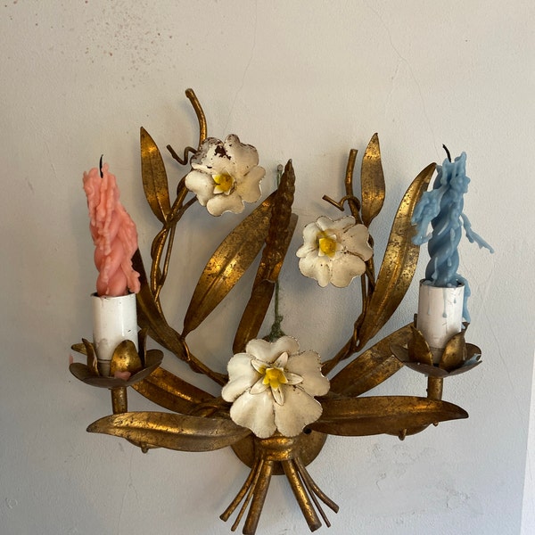 Sunflower and Bee Beeswax Candle - Made in Devon With 100% Beeswax ...