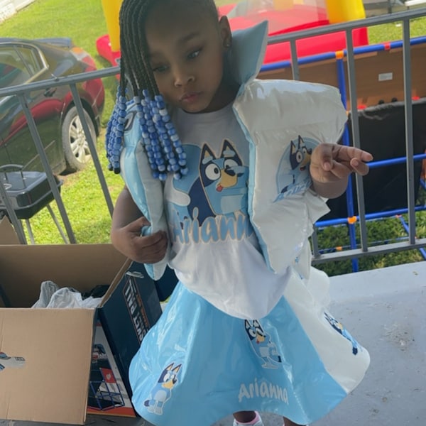 Bluey Puffer Set, ANY THEME, Any Color, Bluey Party Theme, Custom ...