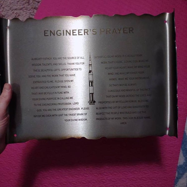 Engineer’s Prayer, Gift for Engineers, Electrical Engineer Gift ...