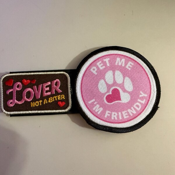 Do Not Pet Patch Do Not Distract Stop Sign Patch With VELCRO® Brand ...