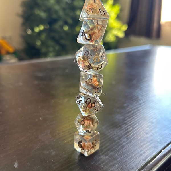 Shadowy Forest Dnd Dice Set, Polyhedral Dice, D&D Dice, Dungeons and ...