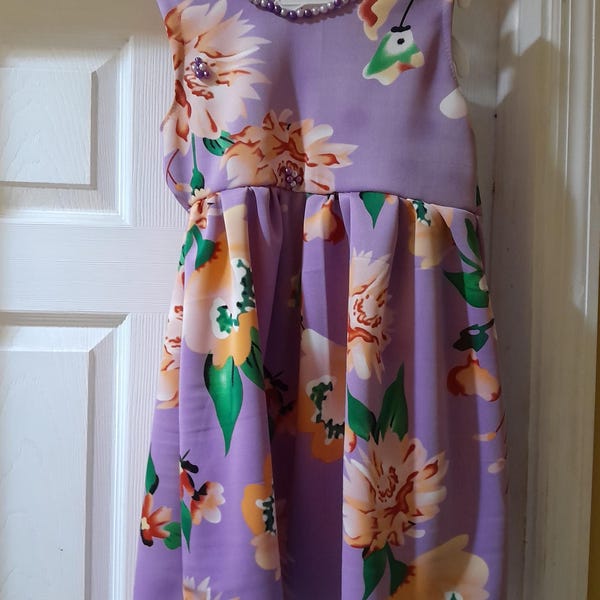Kids Tiered Dress Sewing Pattern, Peter Pan Collar Dress PDF Sewing ...