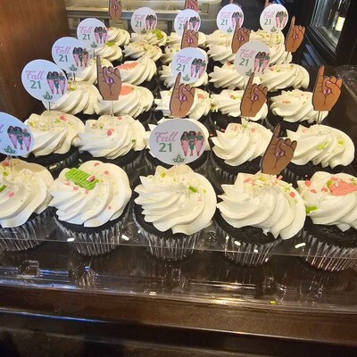 AKA Inspired Cupcake/treat Toppers Celebration Decoration - Etsy