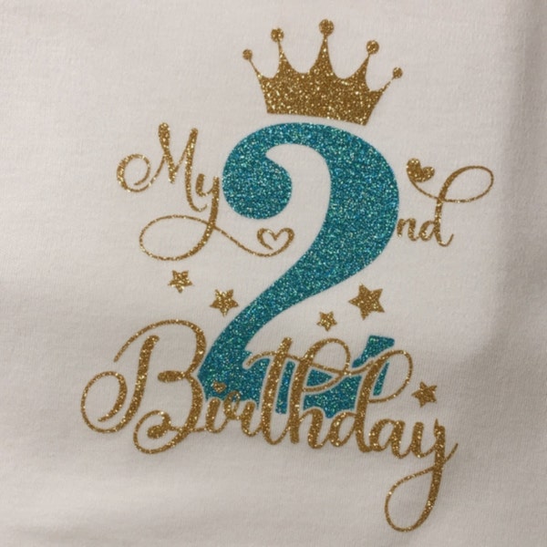 Second Birthday SVG PNG PDF , 2nd Birthday Svg, Birthday Svg, Second ...