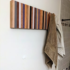 Grand Design Modern Coat Rack, Hardwood Coat Rack, MCM Wall Hanging ...