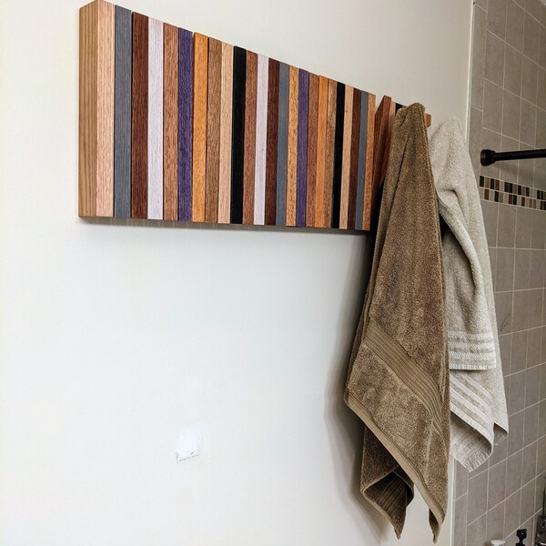 Grand Design Modern Coat Rack, Hardwood Coat Rack, MCM Wall Hanging ...
