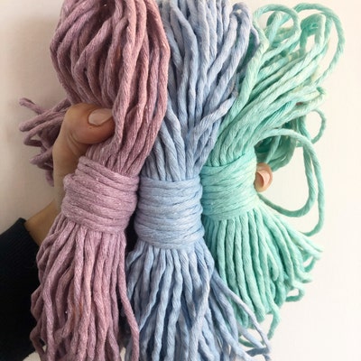5mm Twisted Cotton Cord Rope Macrame DIY Craft Home - Etsy