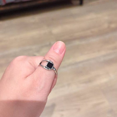 Melted Drip Silver Ring, Liquid Metal Dripping Ring for Women, Irregular Abstract Gold Ring Set ...