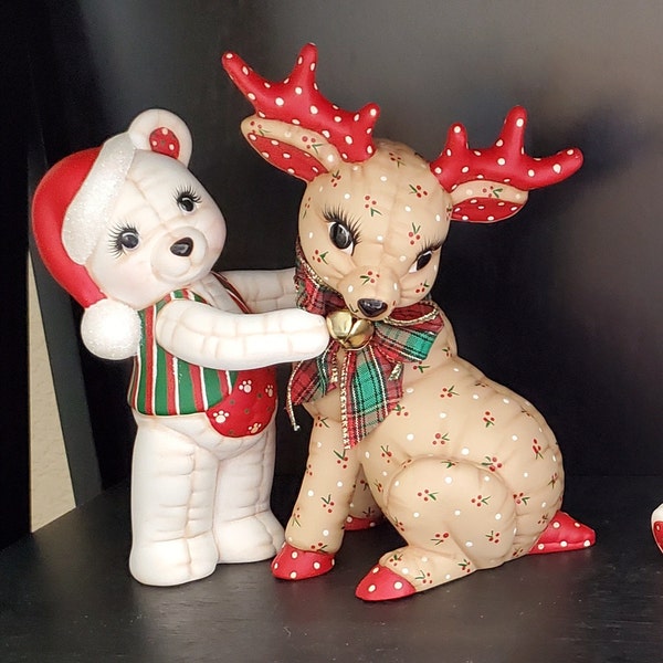 Hispanic Bear Set, Ceramic Bear Set, Hand-painted Mexican Bears ...