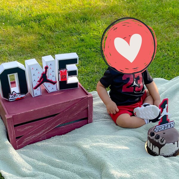 Jordan Cake Topper-jordan Custom-jordan-sneaker Head-jordan Party ...