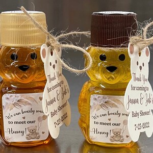 25 Pure Raw Custom Mini Honey Bears Choose Your Honey - Etsy