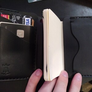 Leather Notebook Wallet, EDC, Small Wallet, Free Pen & Notebook, Full ...