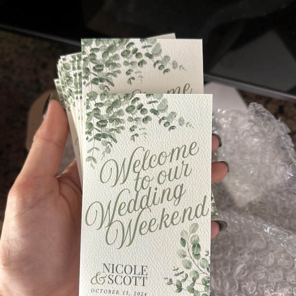 Custom Hotel Key Card Holders for Weddings and Events (pocket Card ...