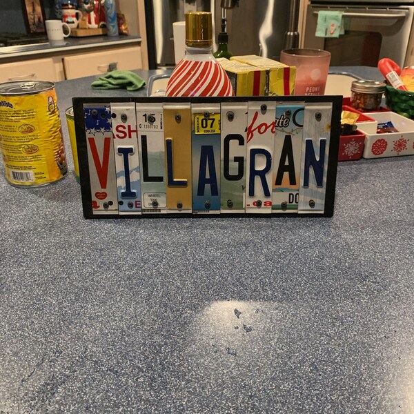 License Plate Signs 5 Dollars/letter - Personalized Name - Etsy