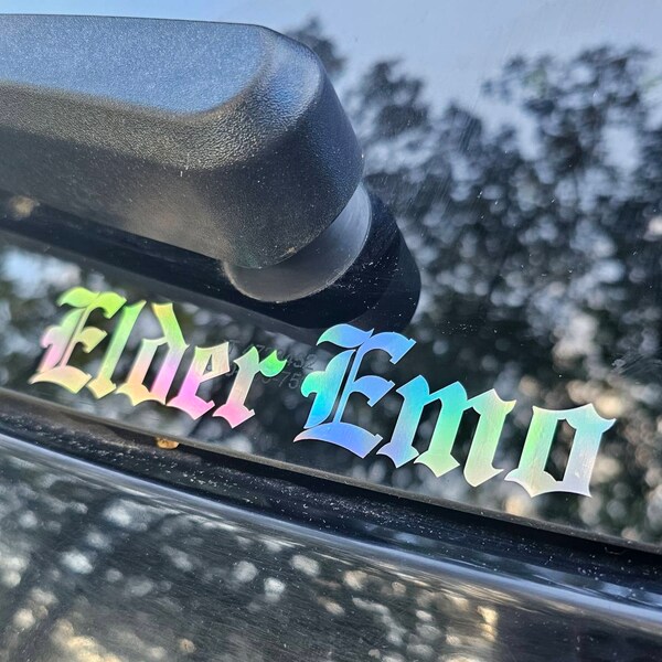 Elder Emo Vinyl Decal | Car Window Rearview Mirror Bumper Laptop ...