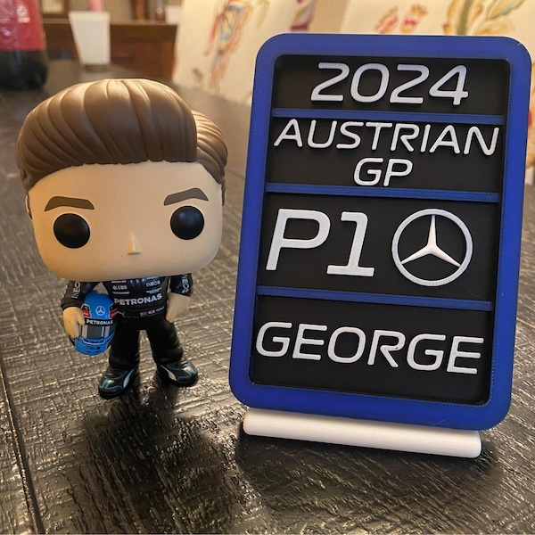 George Russell, Mercedes F1, F1 Figure, F1 Jewelry Stand, Formula One ...
