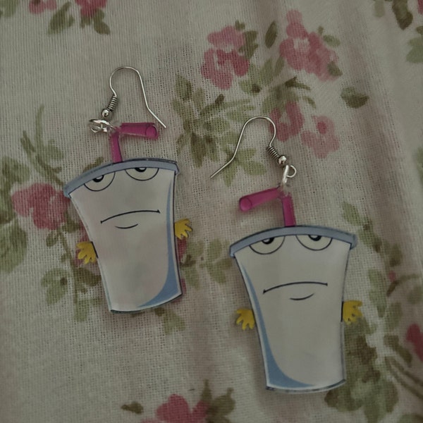 Aqua Teen Hunger Force Master Shake Earrings - Etsy