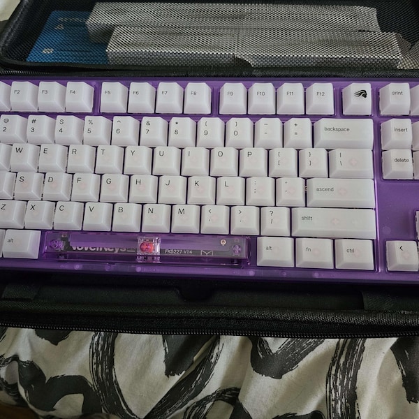 Purple Clear Keycaps Blank Keycap Set Backlit Keycaps Cherry Keycaps ...