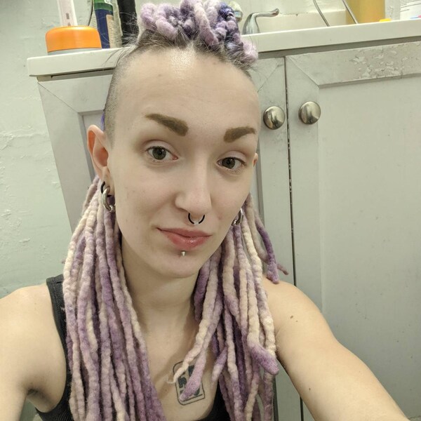 Ready to Ship Icicle Colorful Dreadfall, Hairpiece, Raver, Punk ...