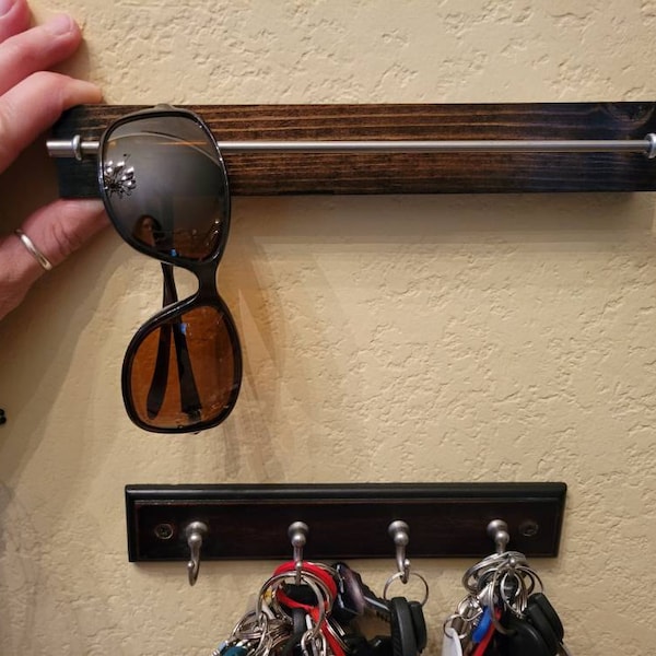 Sunglass Holder, Key Holder, Eyeglass Holder, 7 Hooks - Etsy