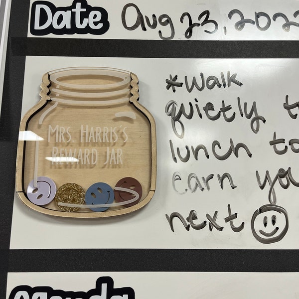 Reward Jars for Kids as Chore Chart or Reward Chart | 20 Smiles Tokens ...