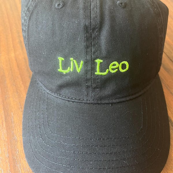 Add Name or Text to Back or Side of Baseball Cap | Back of Hat ...