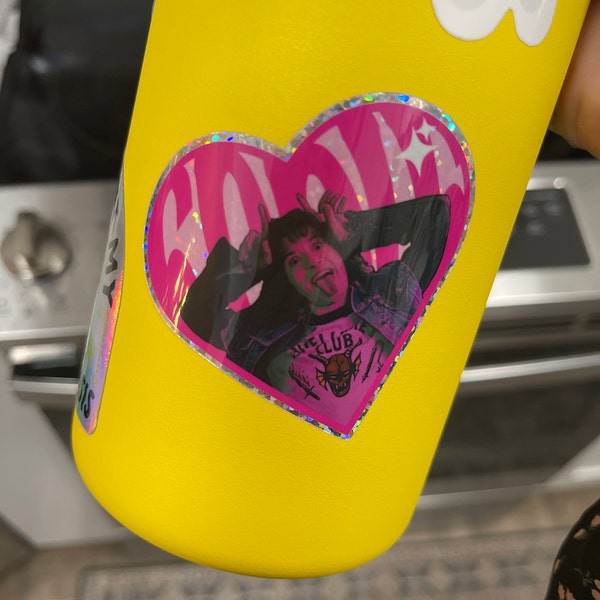 The Metalhead Glitter Sticker /the Freak Pink Eddie the Hero ST Glitter ...