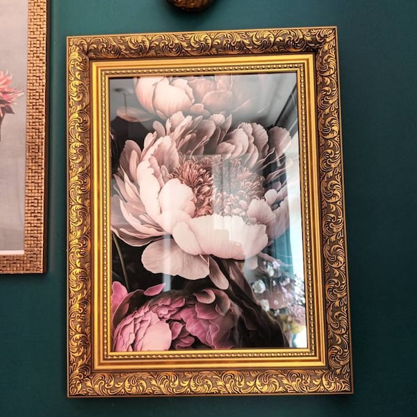 Dahlia Gold Photo Frame, Ornate Picture Frame - Etsy UK