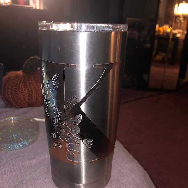 Flower Letter K. Floral Letter SVG PNG, JPEG, Eps, Ai, Pdf and Dxf. Monogram Font. Instant ...