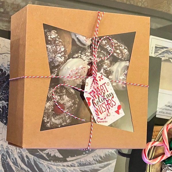 Printable Sweet Holiday Wishes Christmas Gift Tag, Candy and Cookies ...