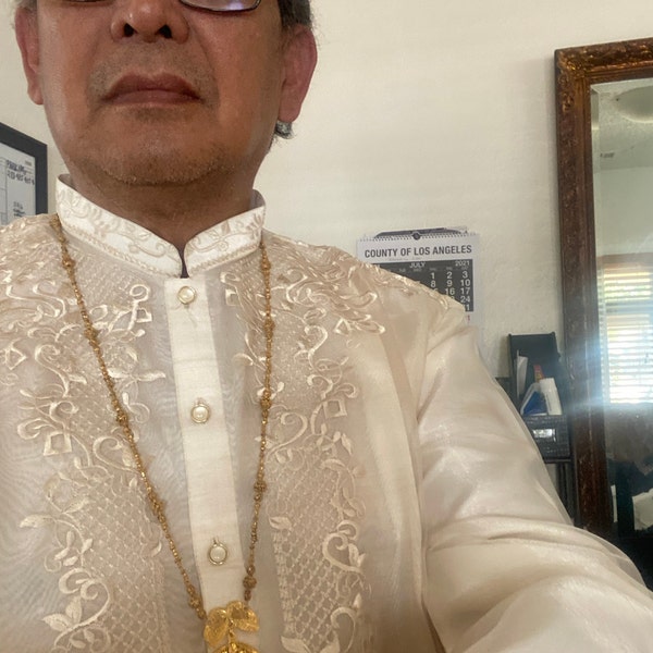 BARONG TAGALOG ARMAN1 Style With Inner Lining Filipino National Costume ...