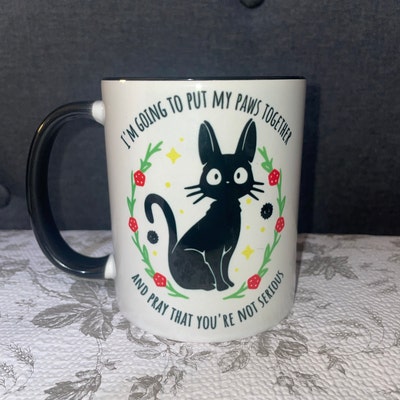 Kikis Delivery Service Jiji Inspired Accent Coffee Mug, 11oz - Etsy