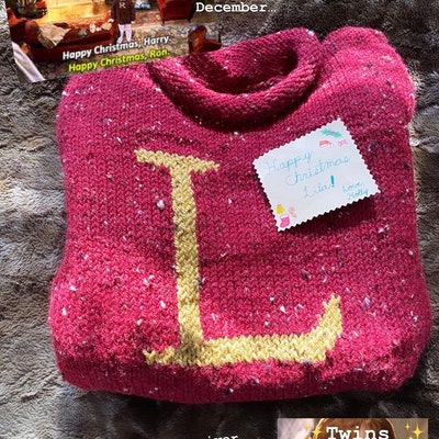 Custom Hand Knit Weasley Sweater - Etsy