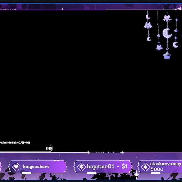 Mystic Twilight Animated Stream Overlay Package for Twitch/starry ...