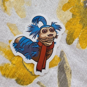 Labyrinth Worm Vinyl Sticker, Cute Laptop Stickers, Vinyl Decal, Vinyl ...
